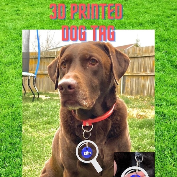 3d Printed Dog Tag - Etsy