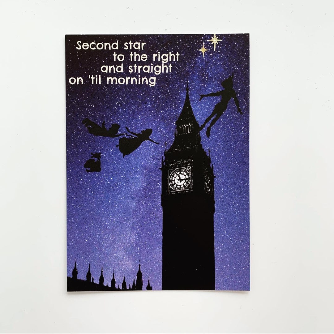 Peter Pan Postcard - Etsy