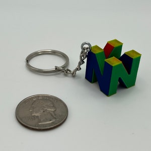 N64 Logo Key Chain/ Zipper Pull - Etsy