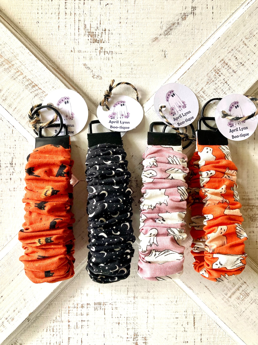 Halloween Scrunchie Keychain Key Fob Wristlet - Etsy