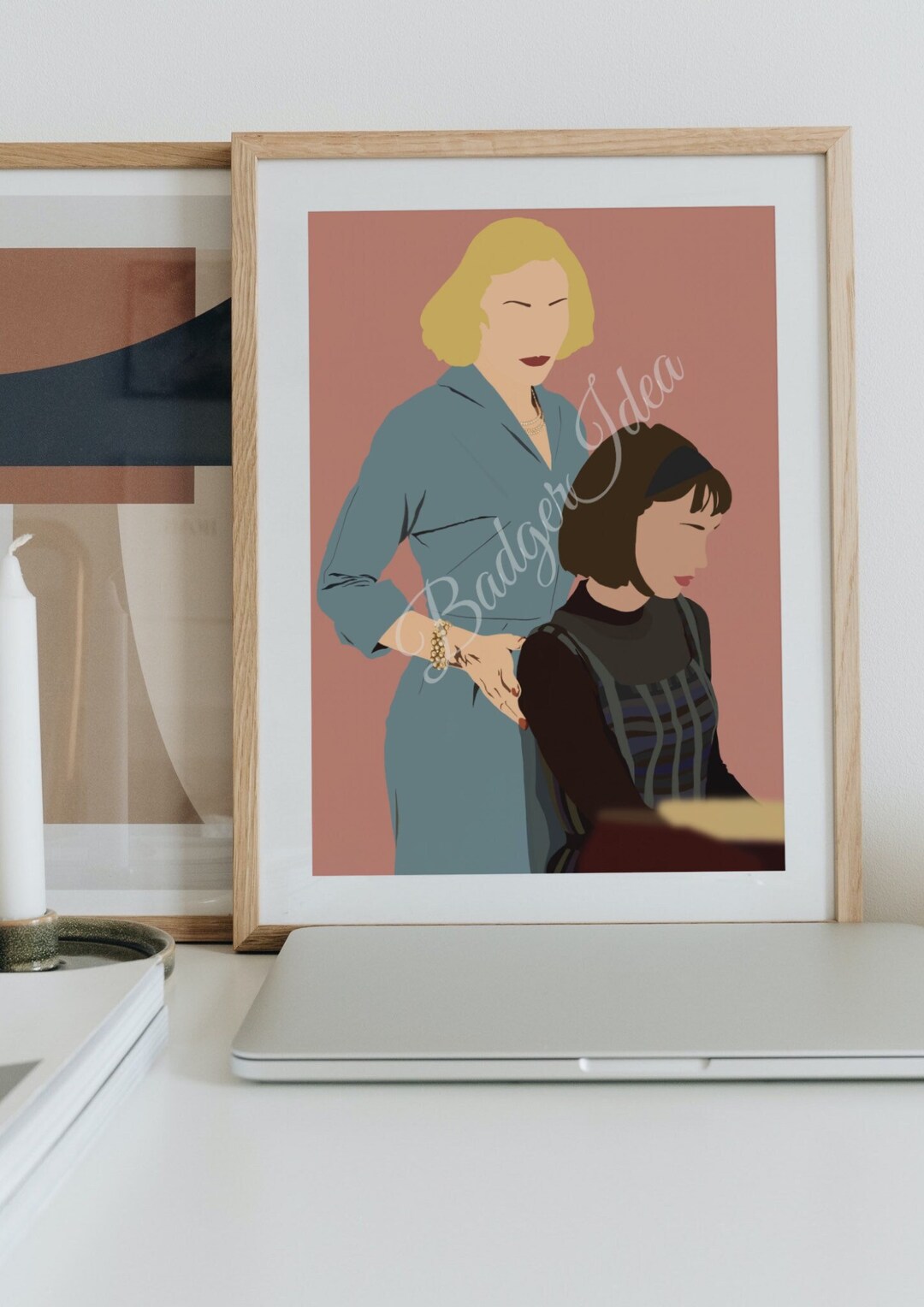 Set of 5 Carol & Therese Digital Art, Digital Printable Art, Wall Art ...