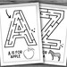 26 Printable Alphabet Maze Coloring Page Worksheets for Kids: Preschool ...
