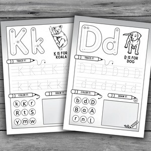 37 Printable Alphabet and Number Tracing Worksheets for Kids Letter ...