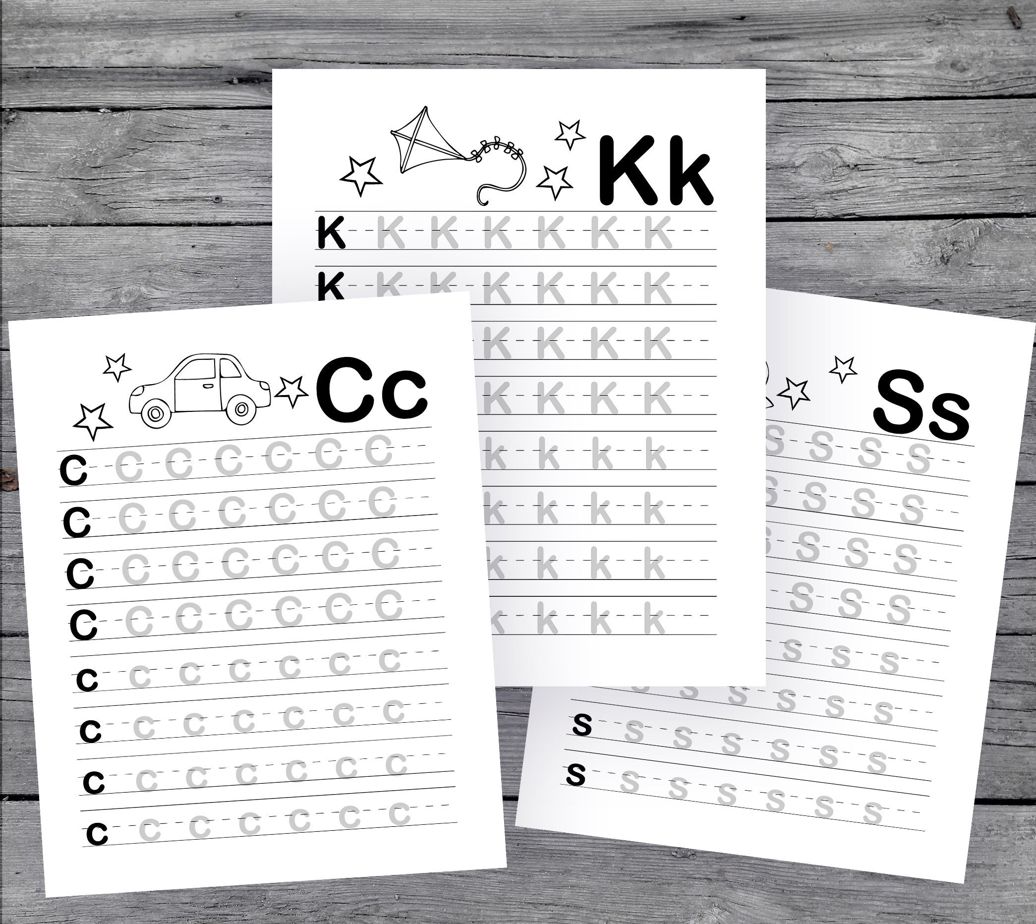 26 Printable Alphabet Tracing Coloring Page Worksheets for Kids ...