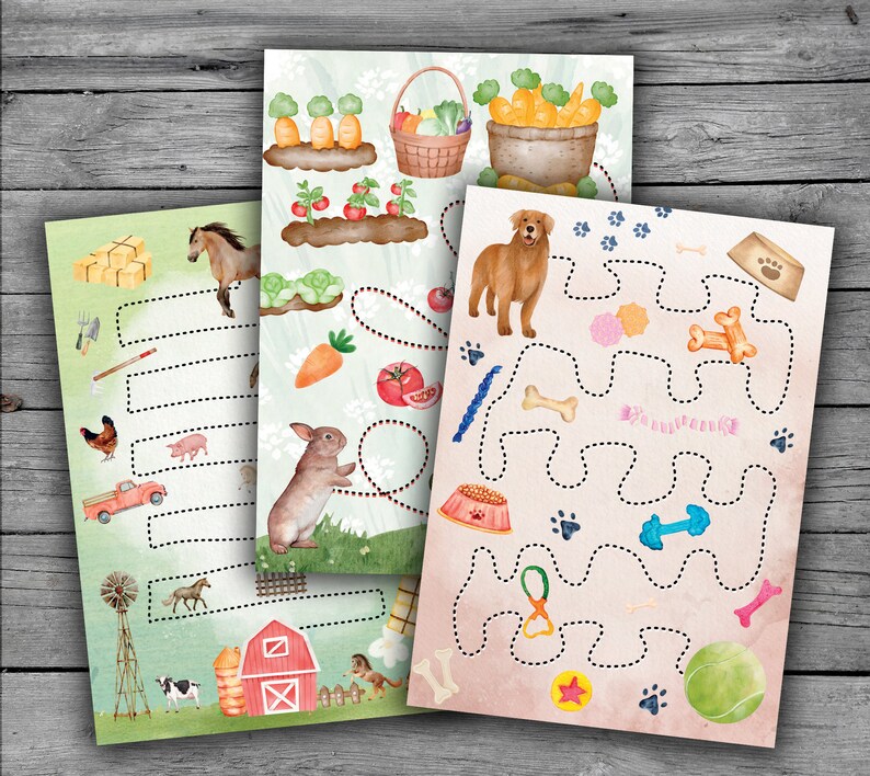 18 Printable Tracing Worksheets for Kids Hand Eye Coordination Practice ...