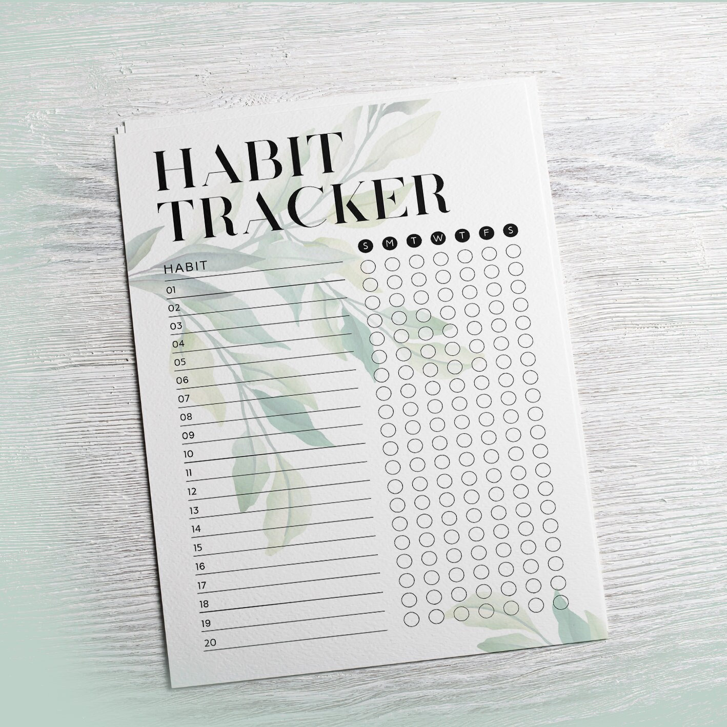 Printable Weekly Habit Tracker Planner Daily Goal Tracking and Habit ...