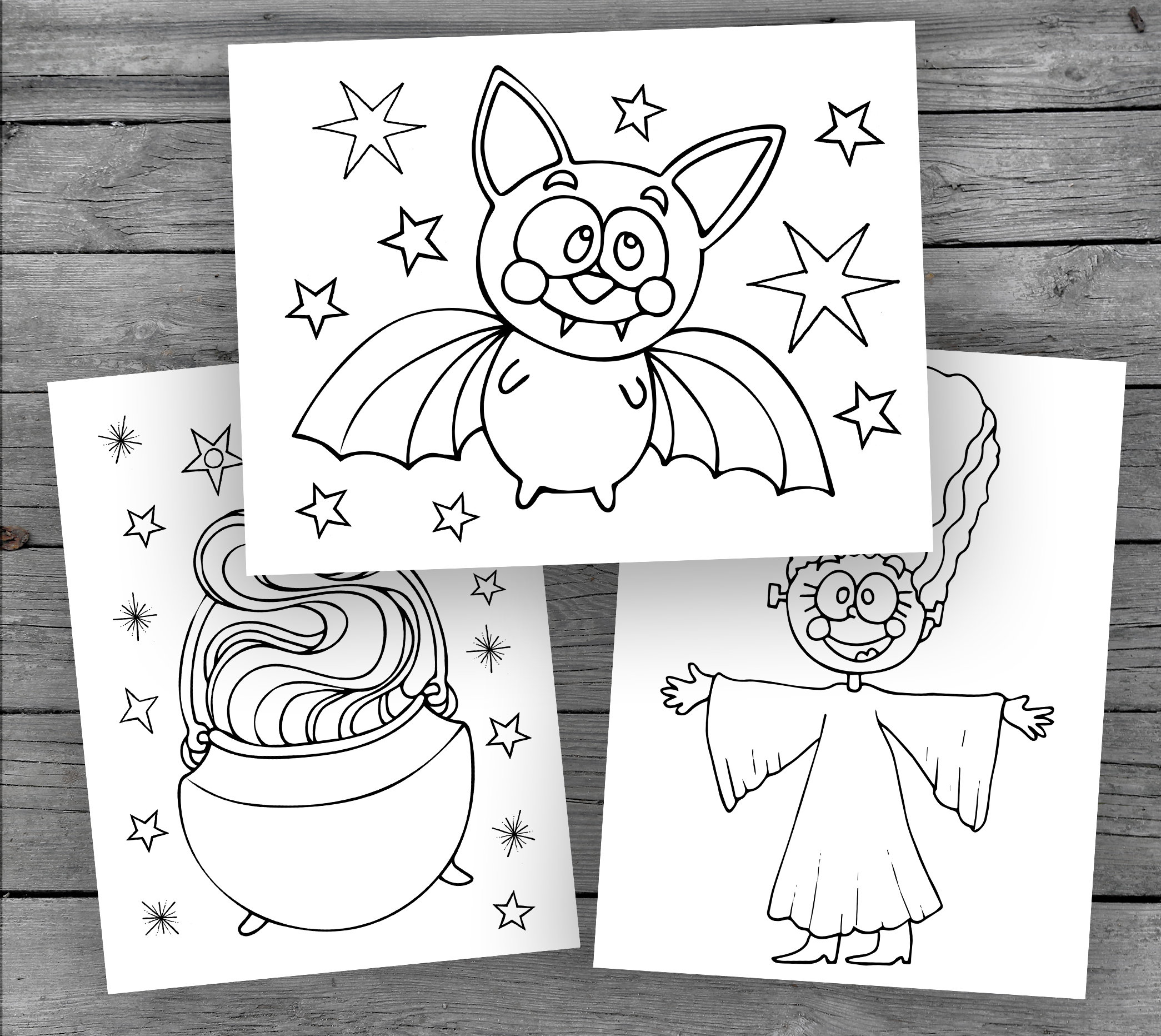 86 Printable Halloween Coloring Pages for Kids: Preschool ...