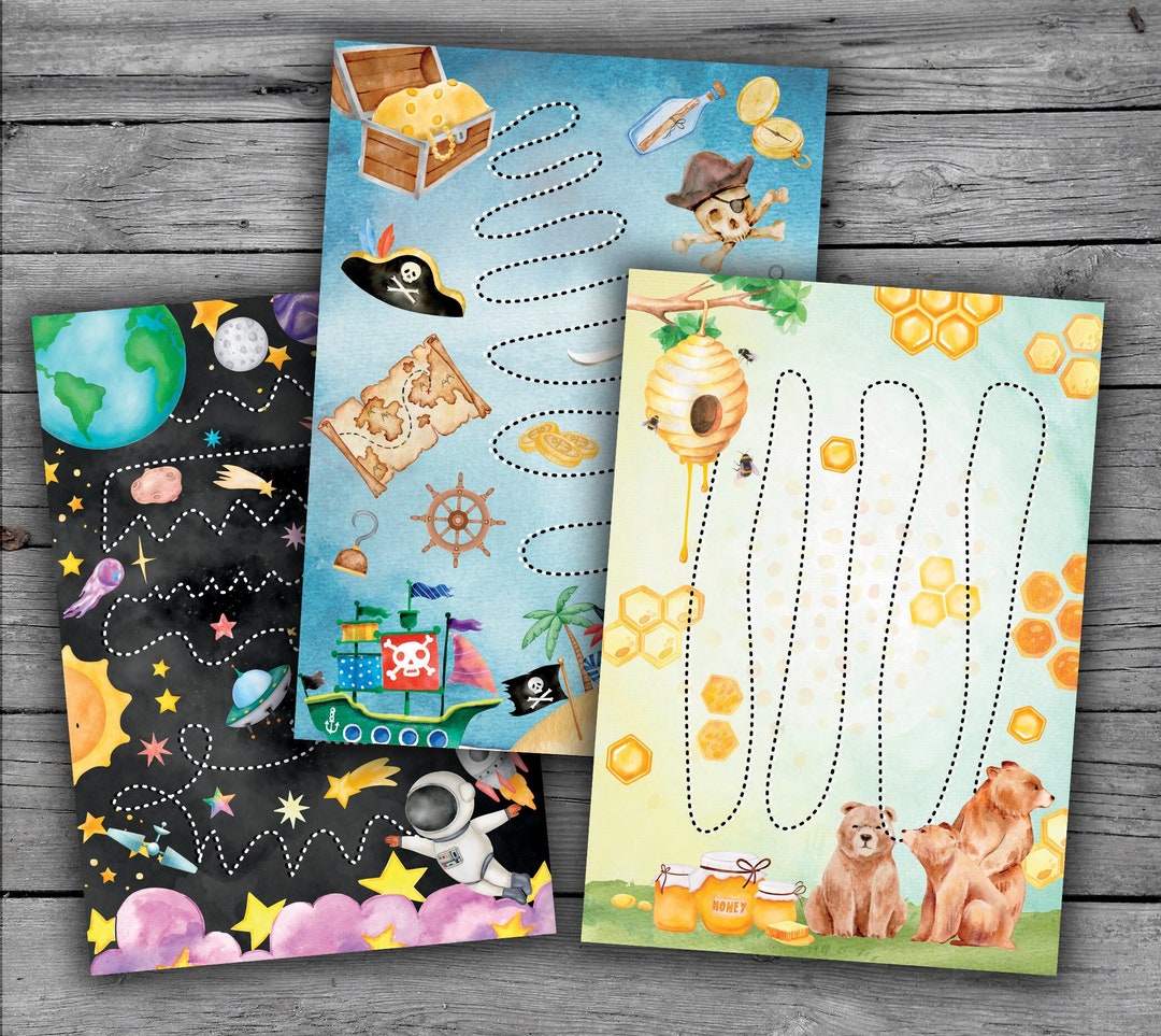 18 Printable Tracing Worksheets for Kids Hand Eye Coordination Practice ...