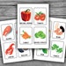 248 Food Flashcards for Kids and Toddlers Printable Cards for ...