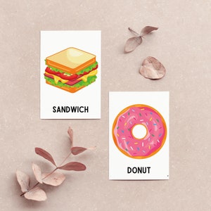 248 Food Flashcards for Kids and Toddlers Printable Cards for ...