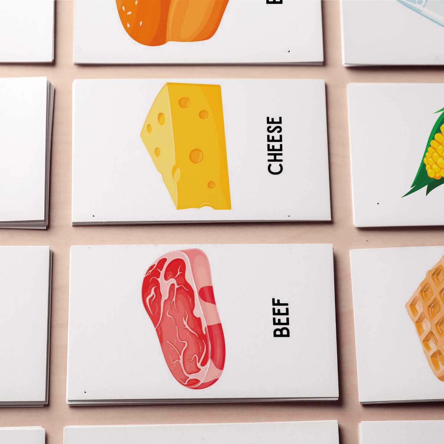 248 Food Flashcards for Kids and Toddlers Printable Cards for ...