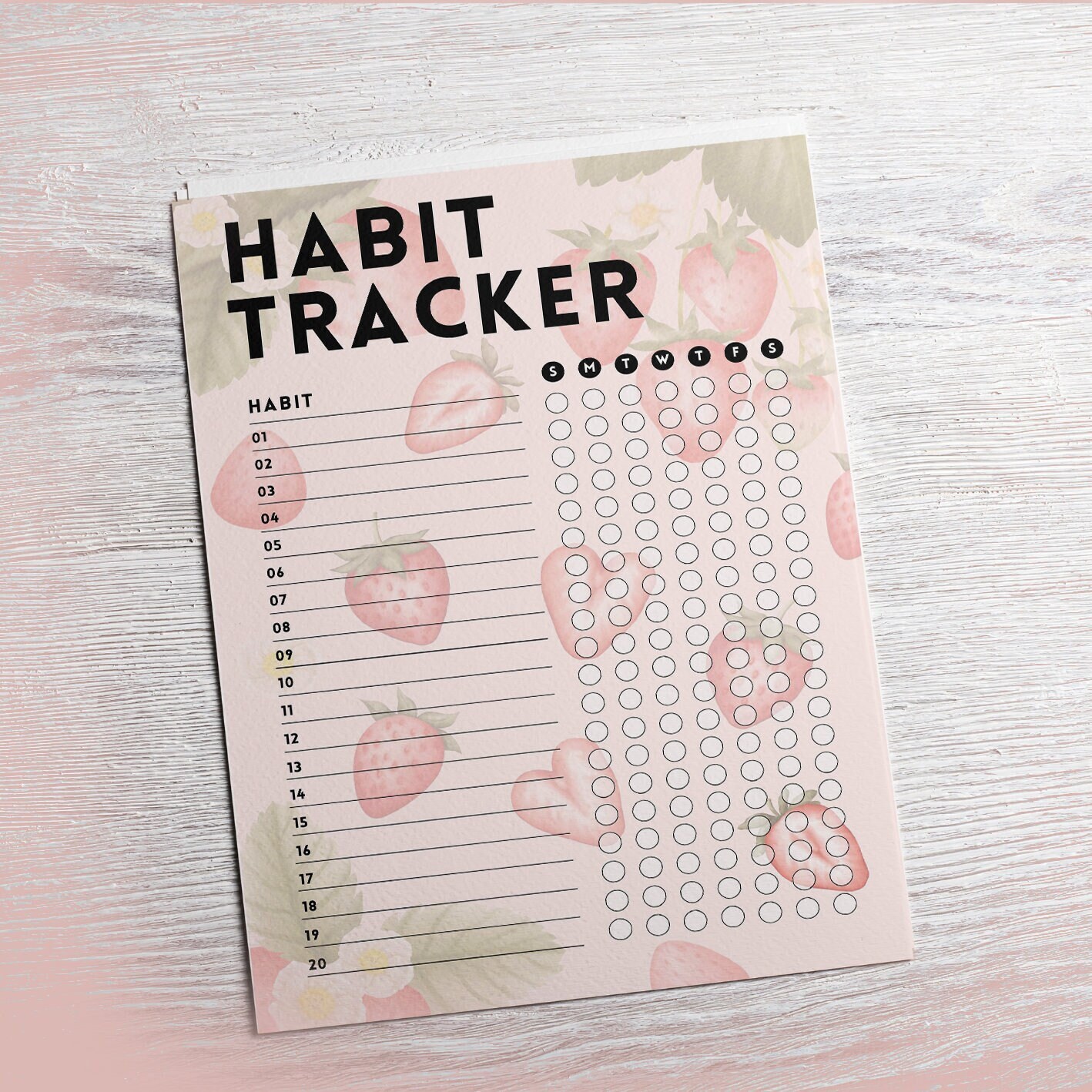 Printable Weekly Habit Tracker Planner Daily Goal Tracking and Habit ...