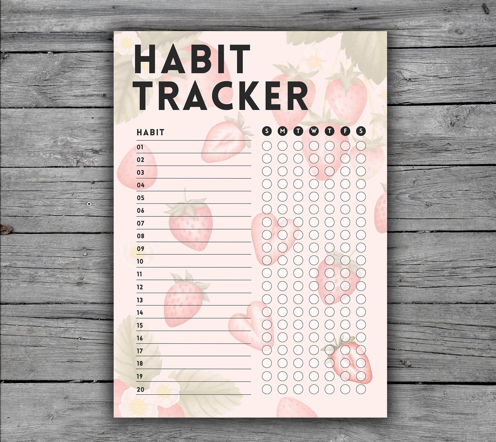 Printable Weekly Habit Tracker Planner Daily Goal Tracking and Habit ...