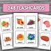 248 Food Flashcards for Kids and Toddlers Printable Cards for ...