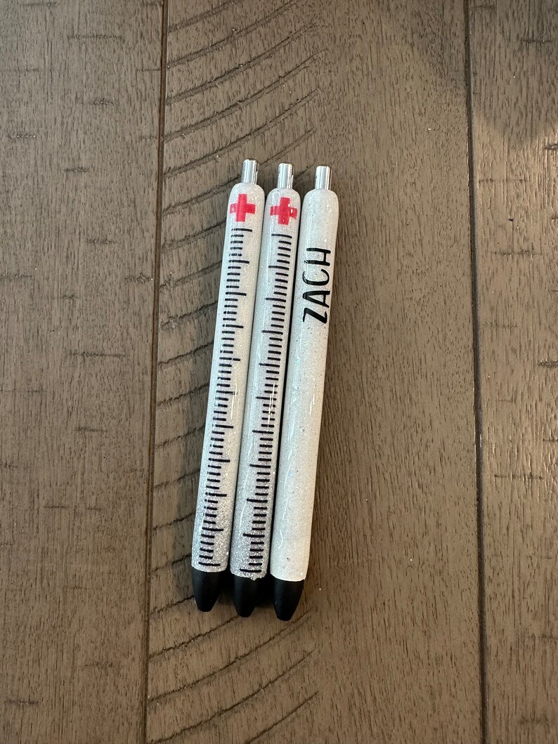 Custom Medical Syringe Epoxy Pens - Etsy