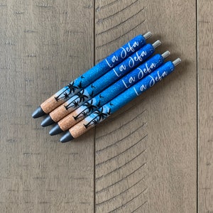 Custom Beach Wave/ Palm Tree Epoxy Pens - Etsy