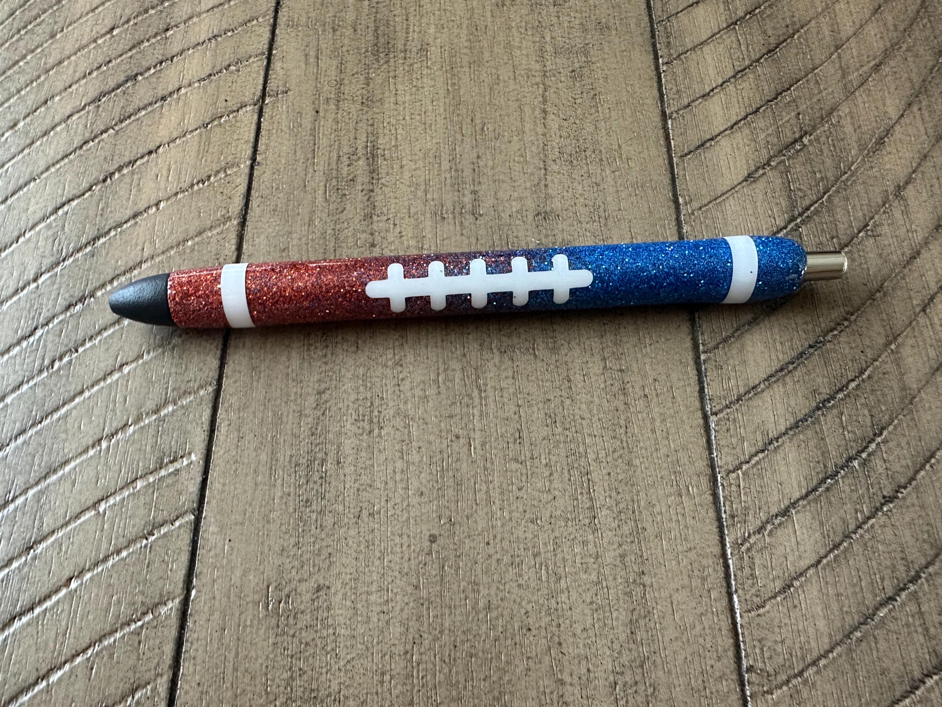 Custom Colorful Football Epoxy Pens for Coaches, Athletes, Dads, and ...