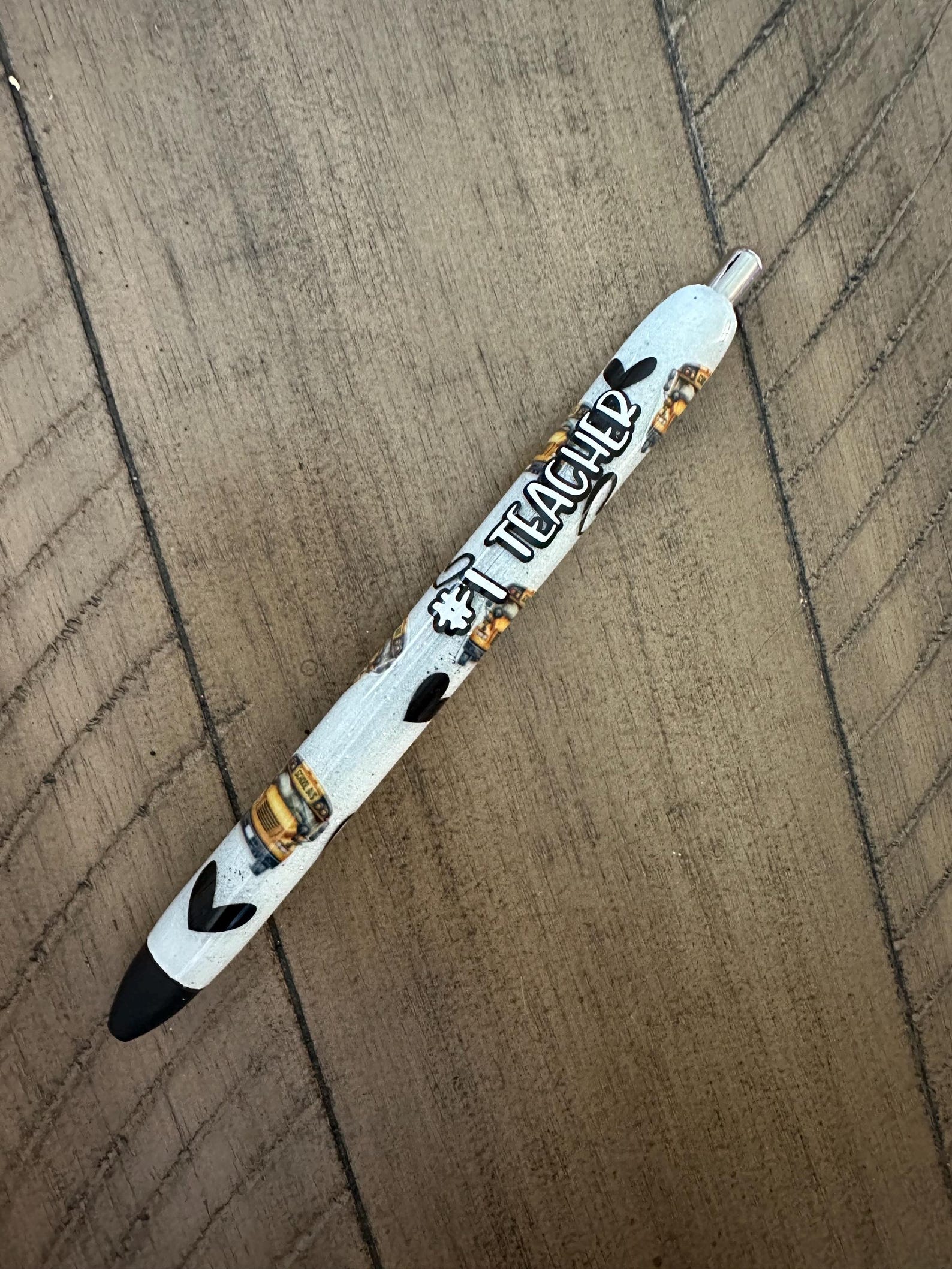 Custom School Bus Epoxy Pens for Teachers, Bus Drivers, Students, and ...