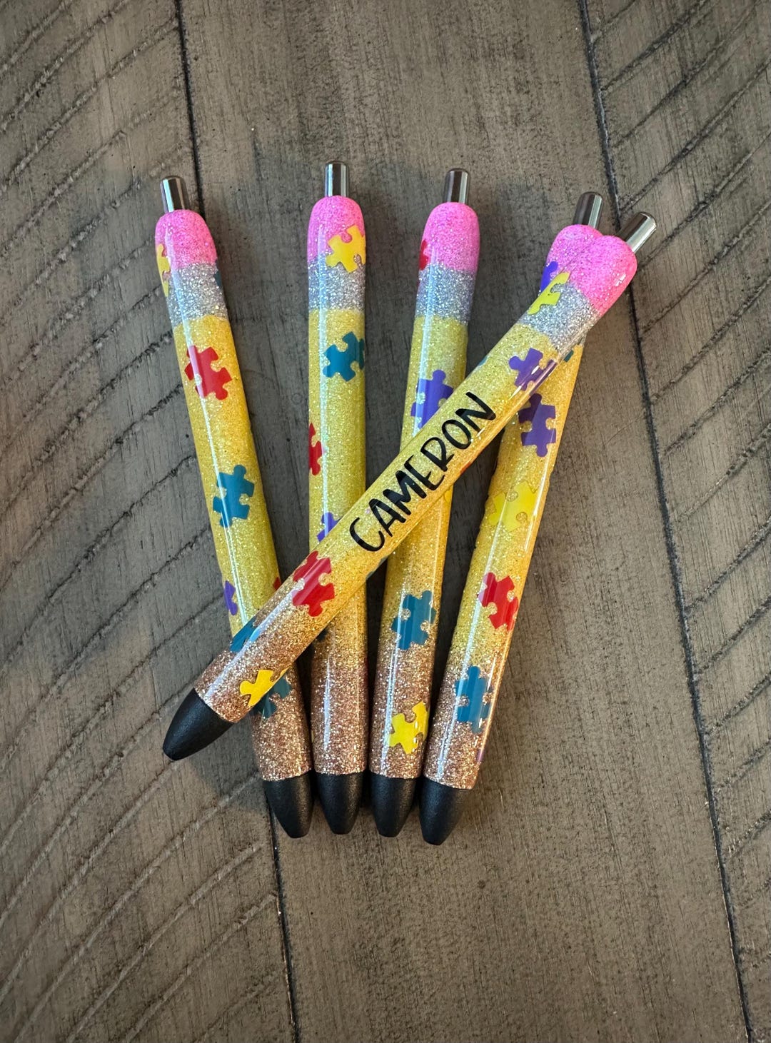 Autism Awareness Custom Pencil Epoxy Pen - Etsy