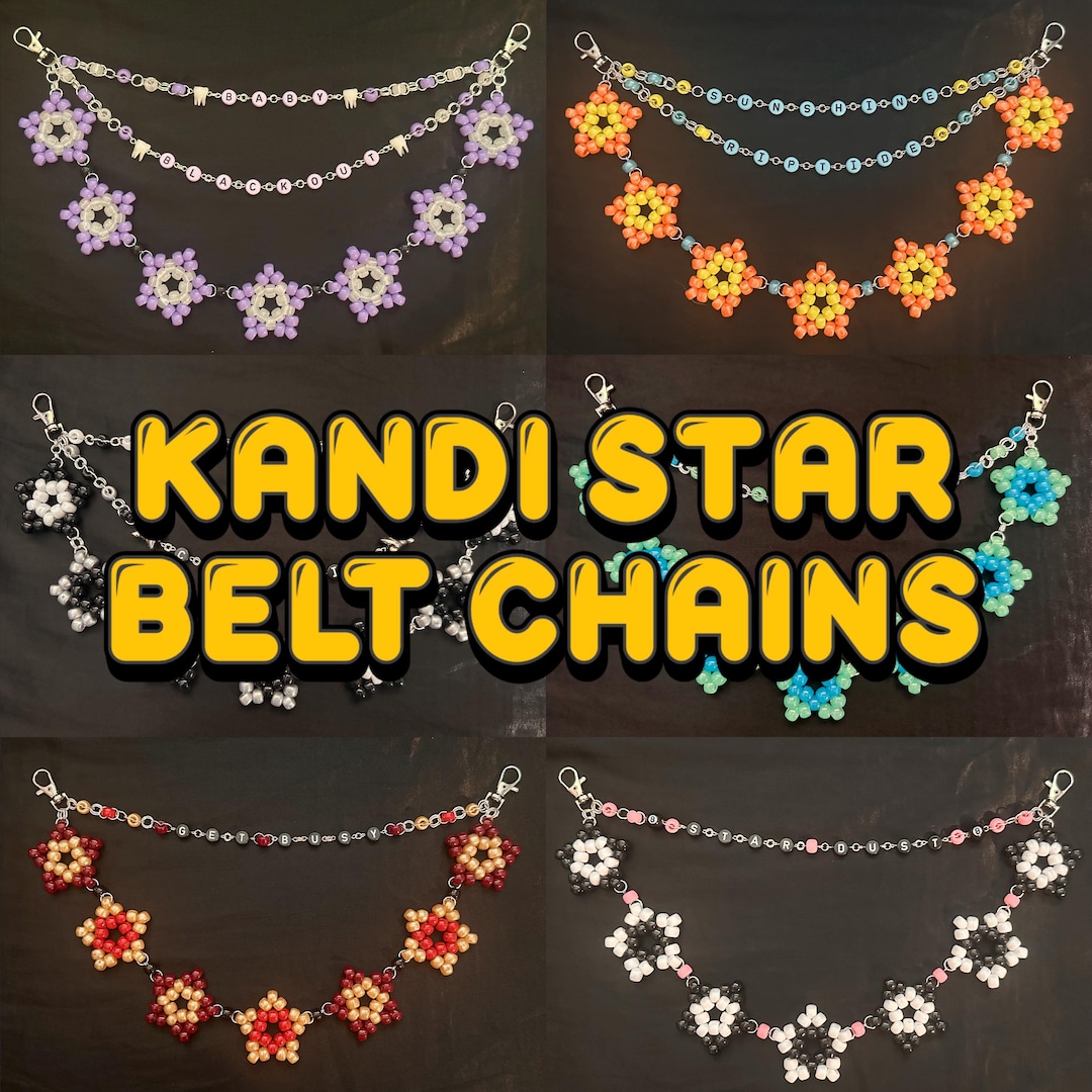 Kandi Star Belt Chains - Etsy