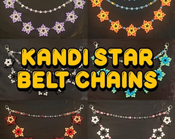 Kandi Star Belt Chains - Etsy
