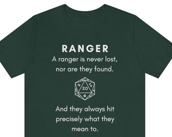 Ranger Dnd Shirt - Etsy