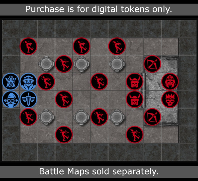 500 Digital Dnd Tokens TTRPG Fantasy Creature Tokens - Etsy