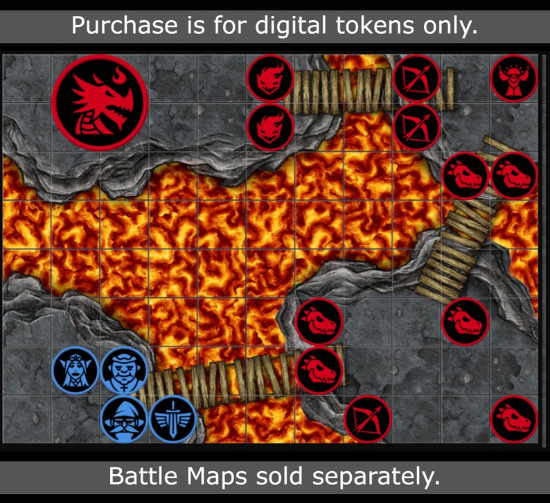 500+ Digital Dnd Tokens | TTRPG Fantasy Creature Tokens - Etsy