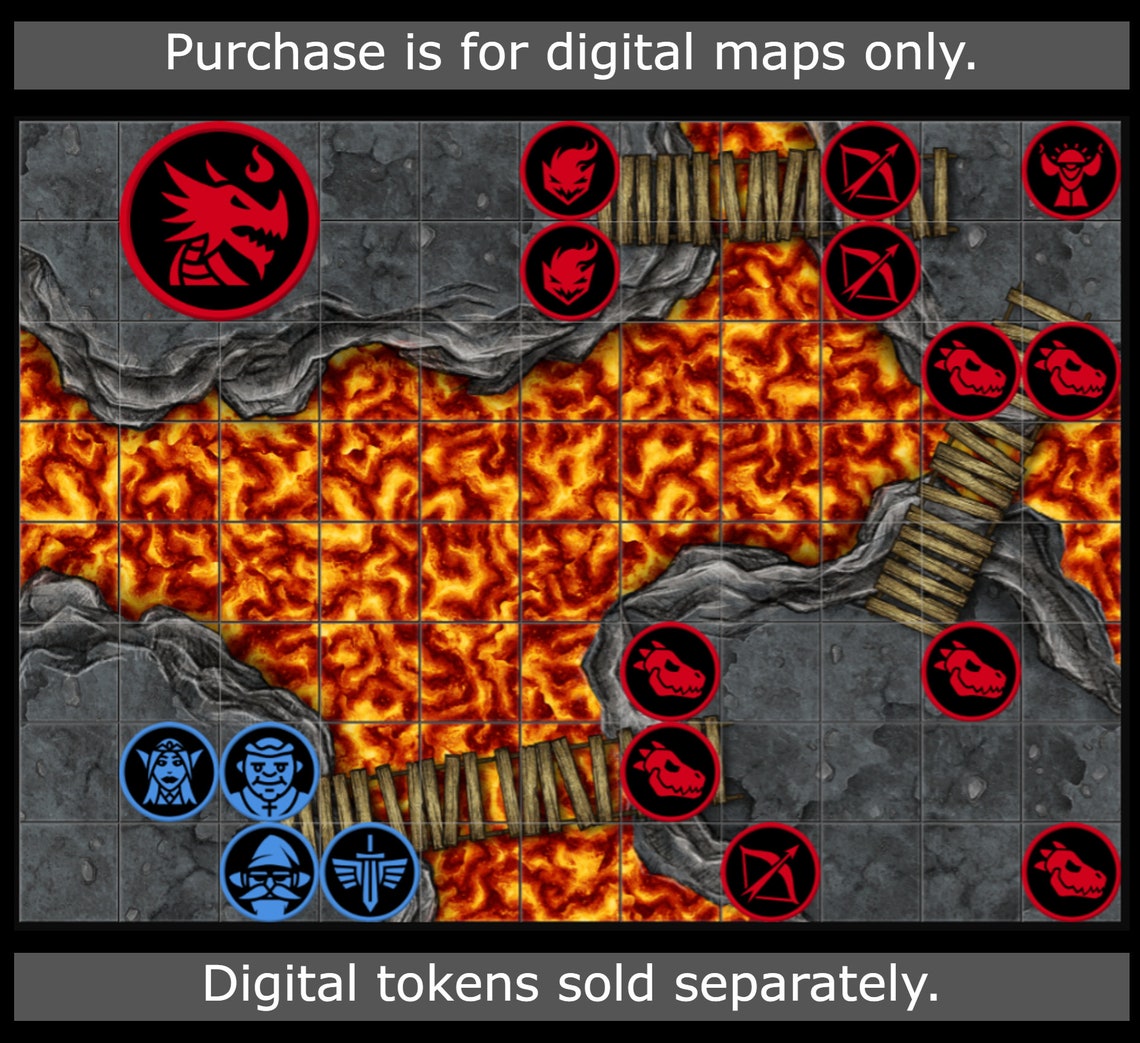 20 Digital Dnd Battle Maps - for Printing or VTT - Etsy