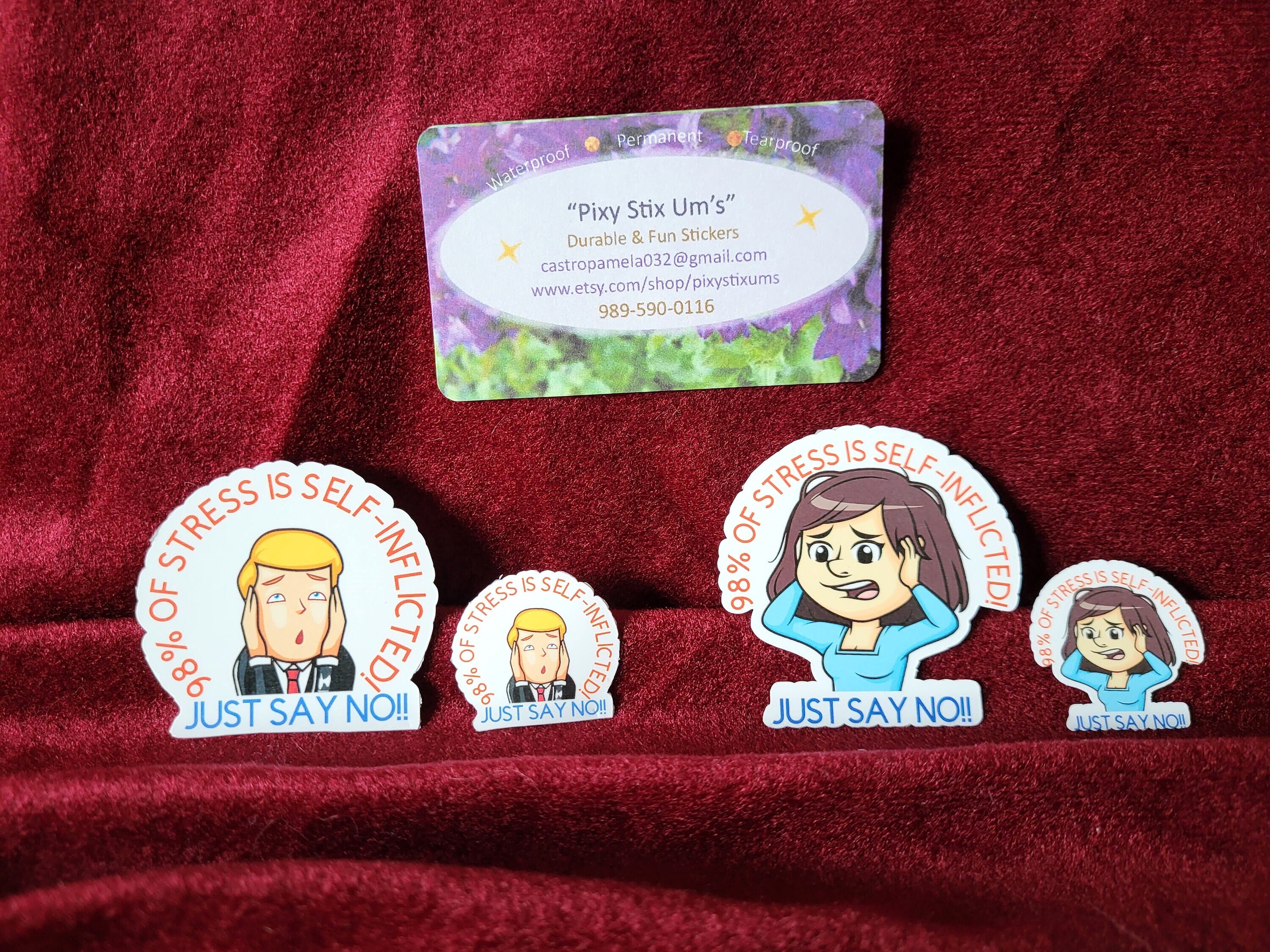 Just Say No Sticker, Set of 2 - Etsy