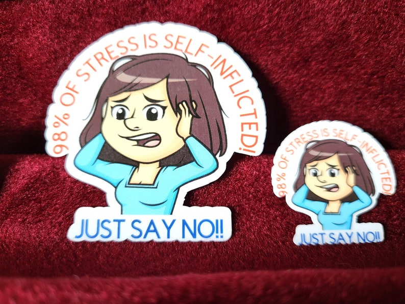 Just Say No Sticker, Set of 2 - Etsy