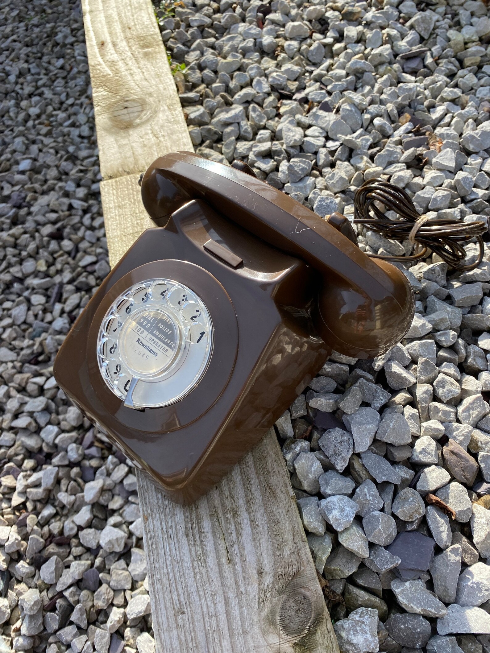 Vintage Phone GPO 746 Rotary Dial Telephone Gloss Brown February 1978 ...