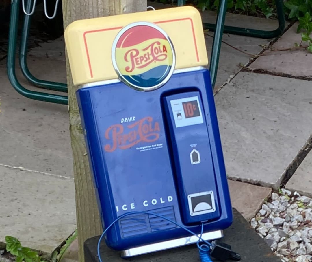 Vintage Phone Pepsi Cola Telephone Blue/cream Colour 1980s-90s Fully ...