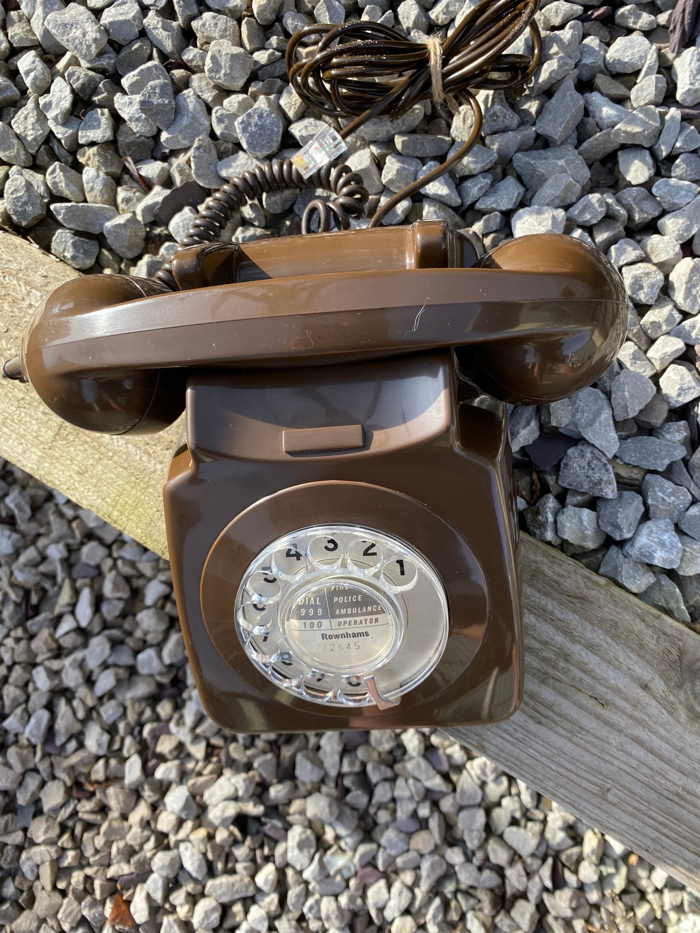 Vintage Phone GPO 746 Rotary Dial Telephone Gloss Brown February 1978 ...