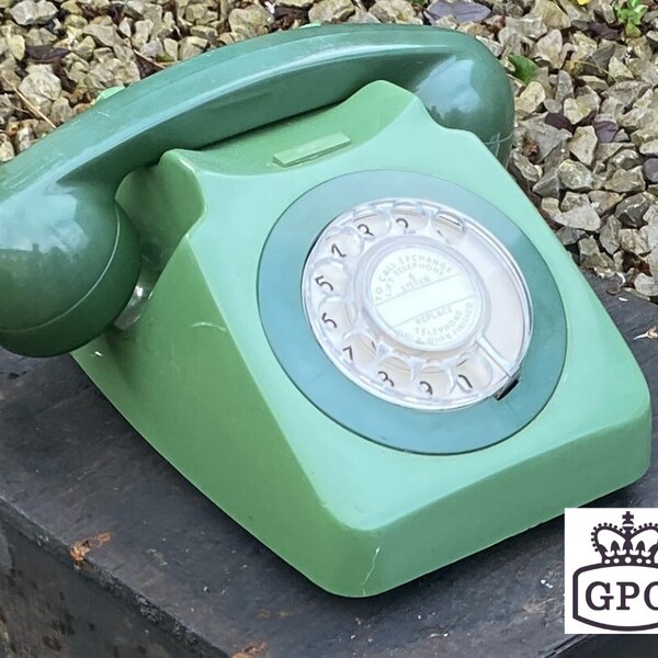 Green Rotary Phone - Etsy