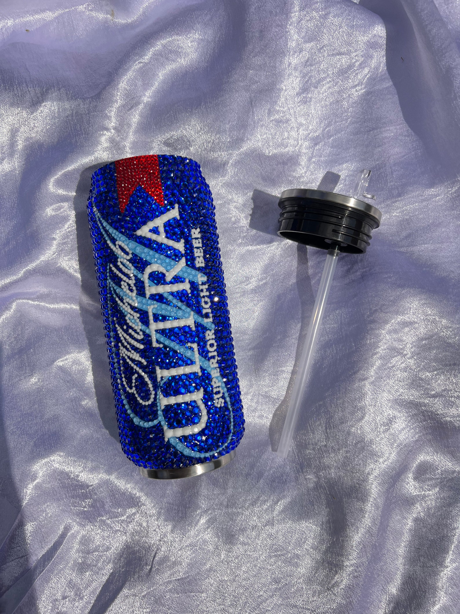 Michelob Ultra Rhinestone Can Tumbler Michelob Tumbler 16oz - Etsy