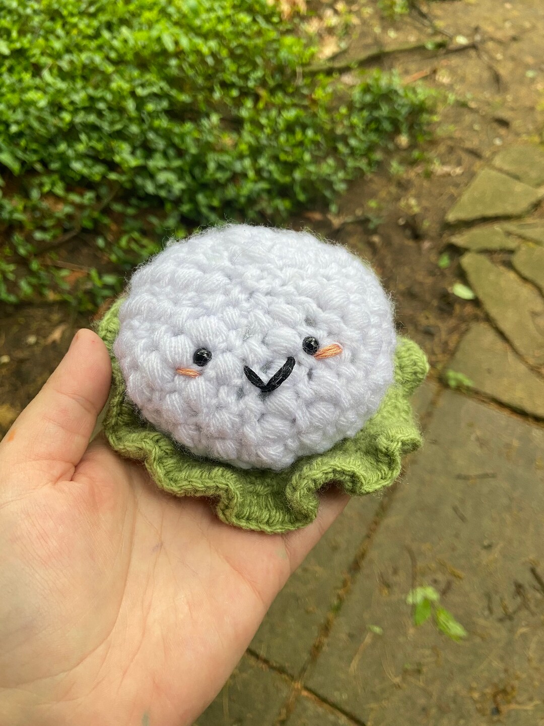 Crocheted Cauliflower, Finished Amigurumi Vegetable, Plushie Food Toy ...