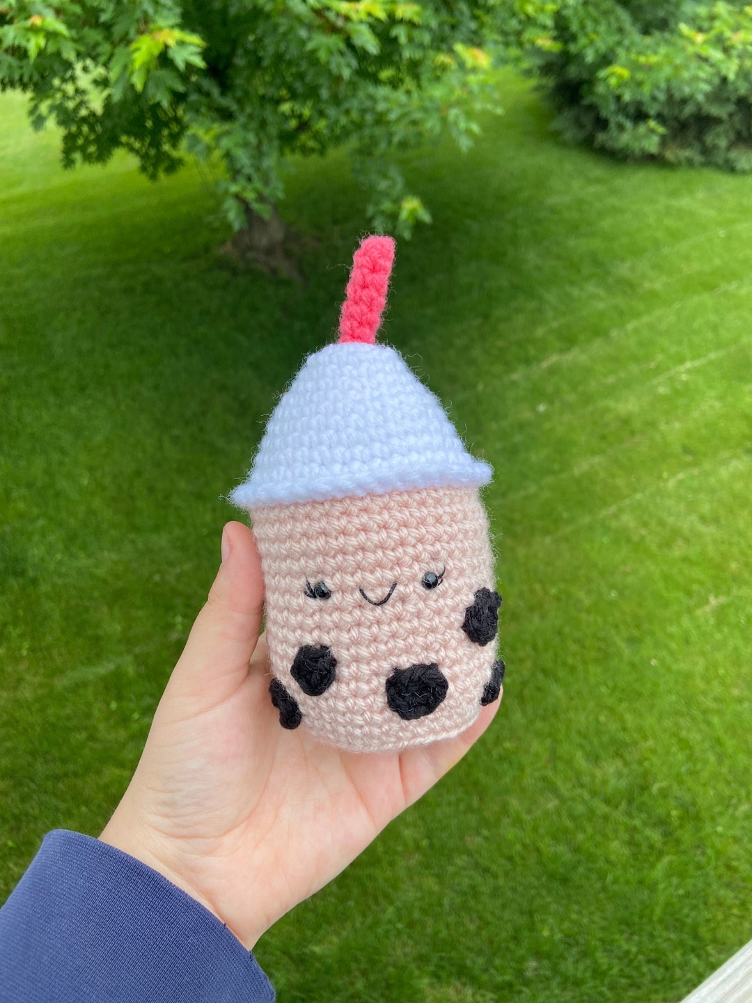 Crocheted Boba Drink Finished Product Handmade Stuffed Toy - Etsy
