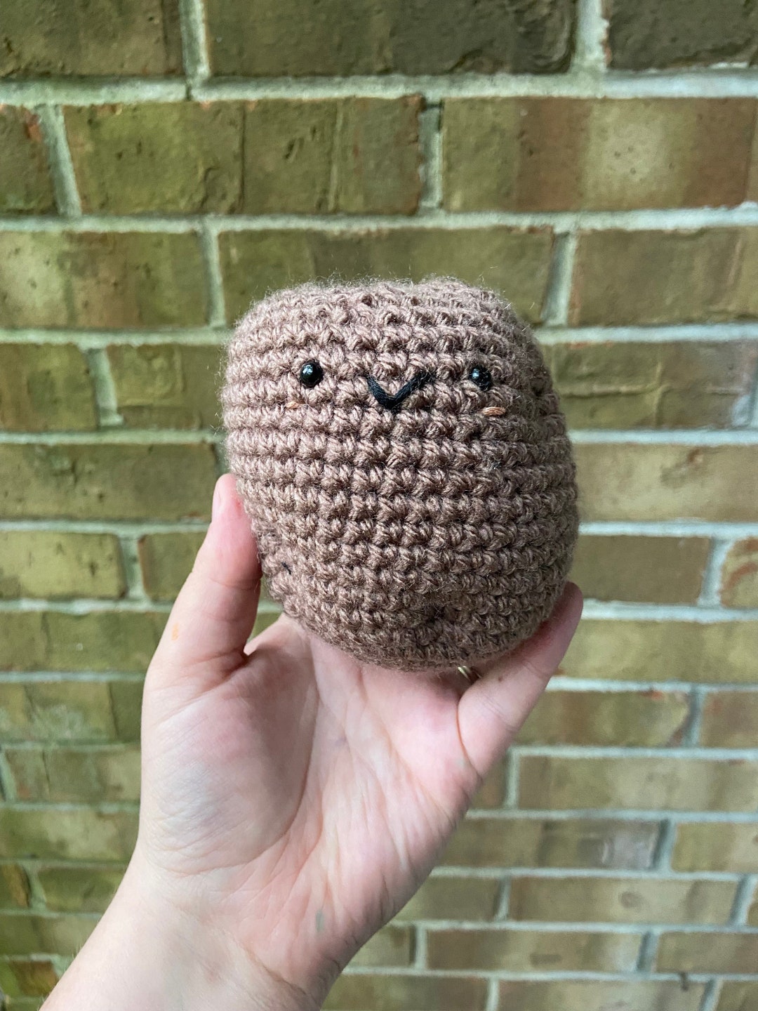 Crocheted Amigurumi Potato, Finished Product, Stuffed Food Vegetable ...