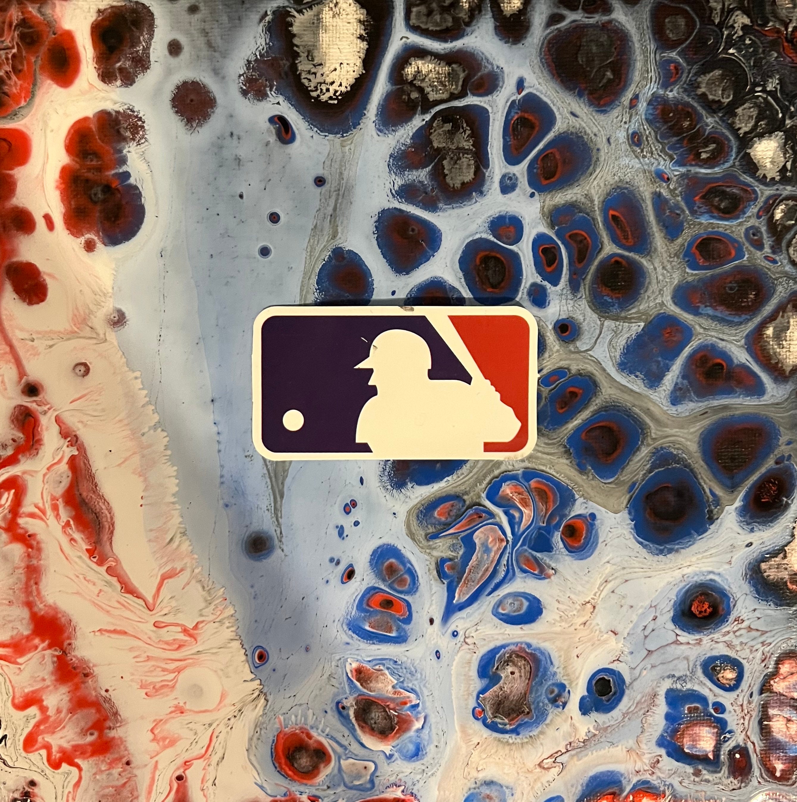 MLB Baseball Abstract Painting - ALL TEAMS - Etsy