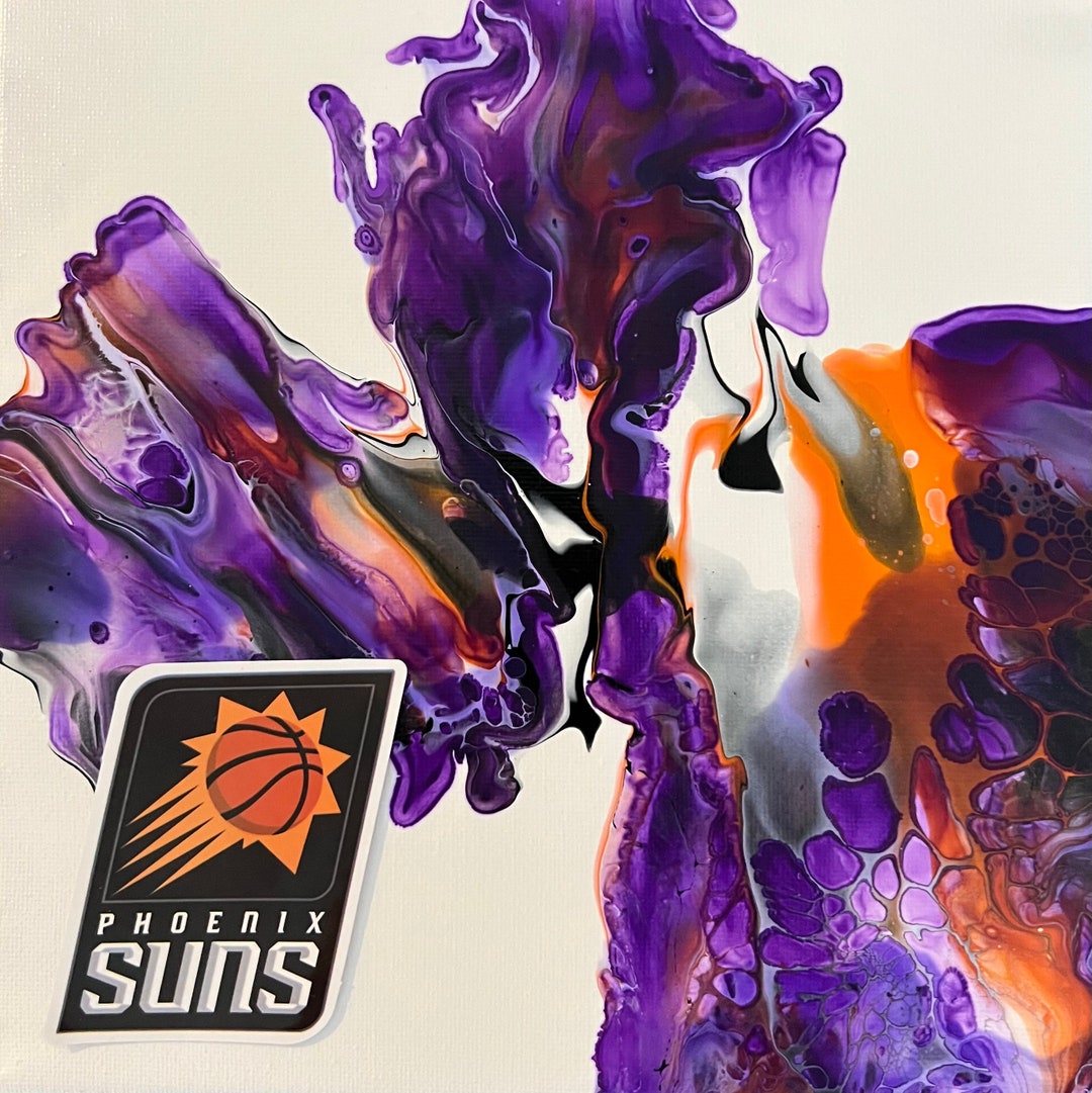 Phoenix Suns Abstract Painting Art NBA Basketball - Etsy