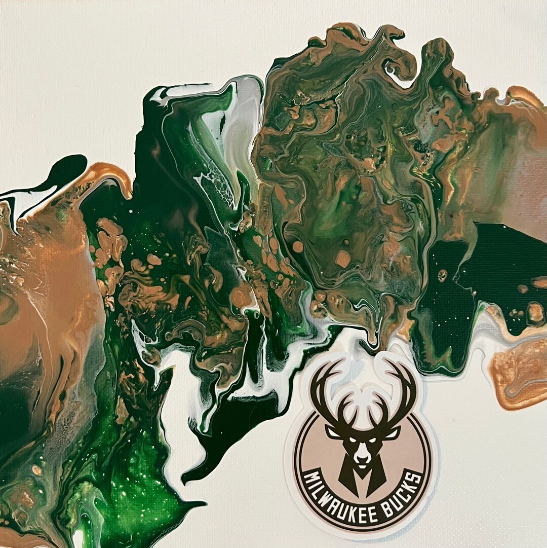 Milwaukee Bucks Abstract Painting Art NBA Basketball - Etsy