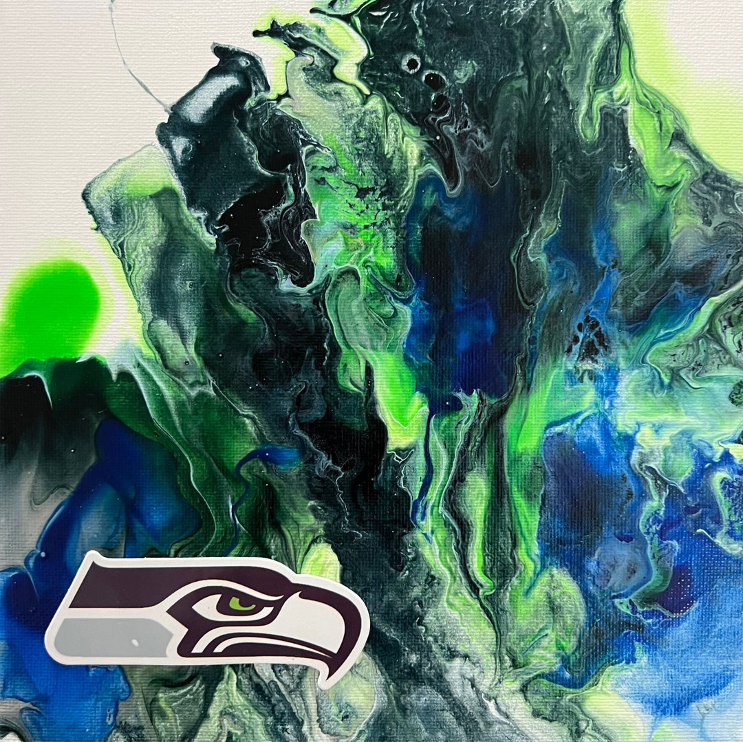 Seattle Seahawks Abstract Painting Art NFL Football - Etsy