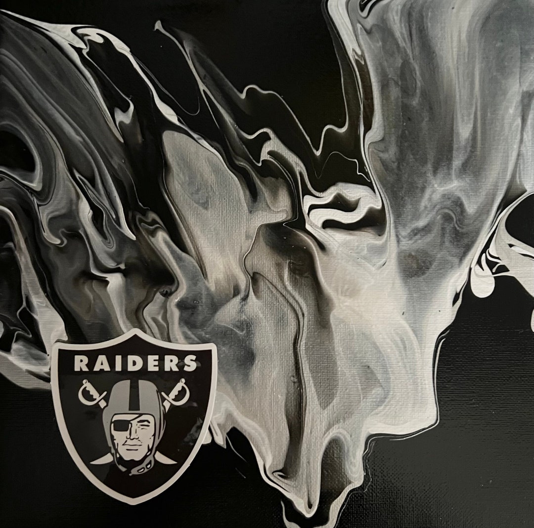 Las Vegas Raiders Abstract Painting Art NFL Football - Etsy