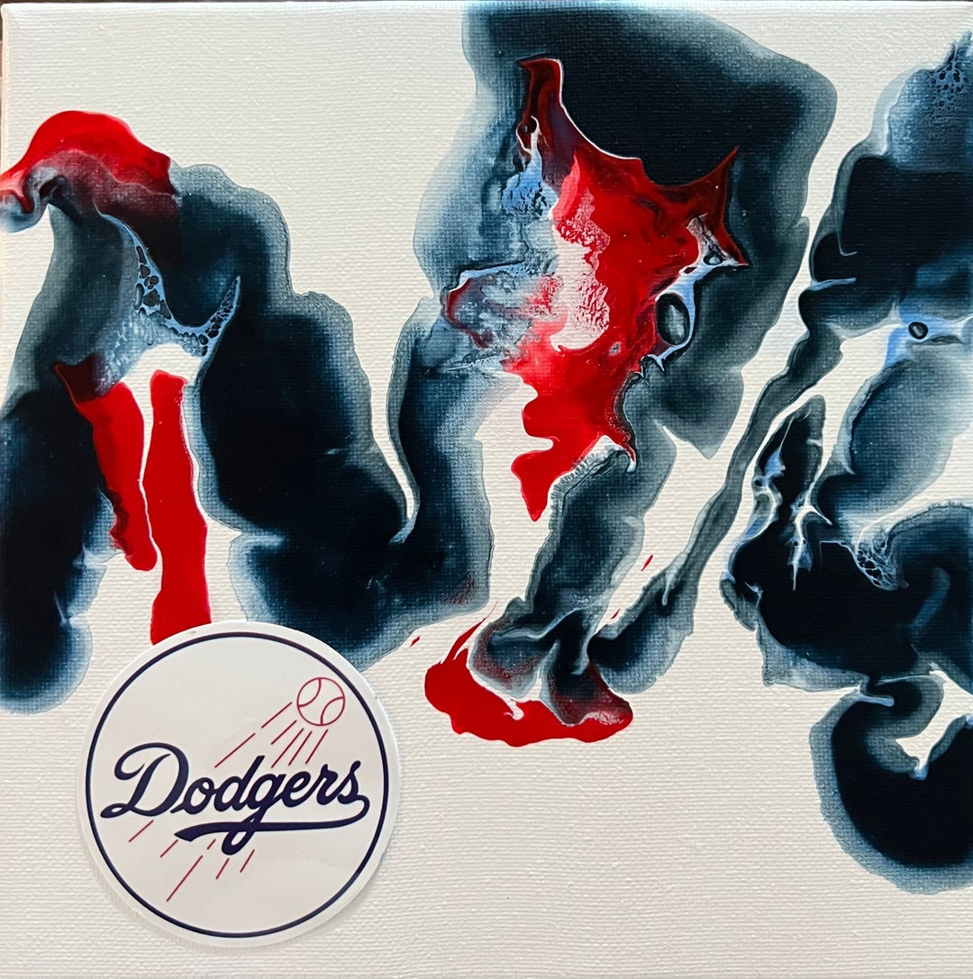 Los Angeles Dodgers Abstract Painting Art MLB Baseball - Etsy