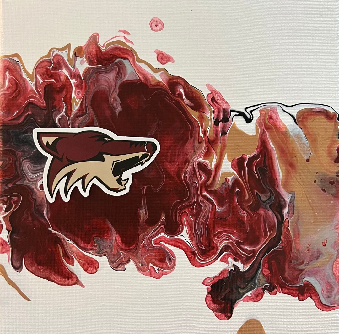 Phoenix Coyotes Abstract Painting Art NHL Hockey - Etsy
