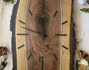 Epoxy Live Edge Clock - Etsy