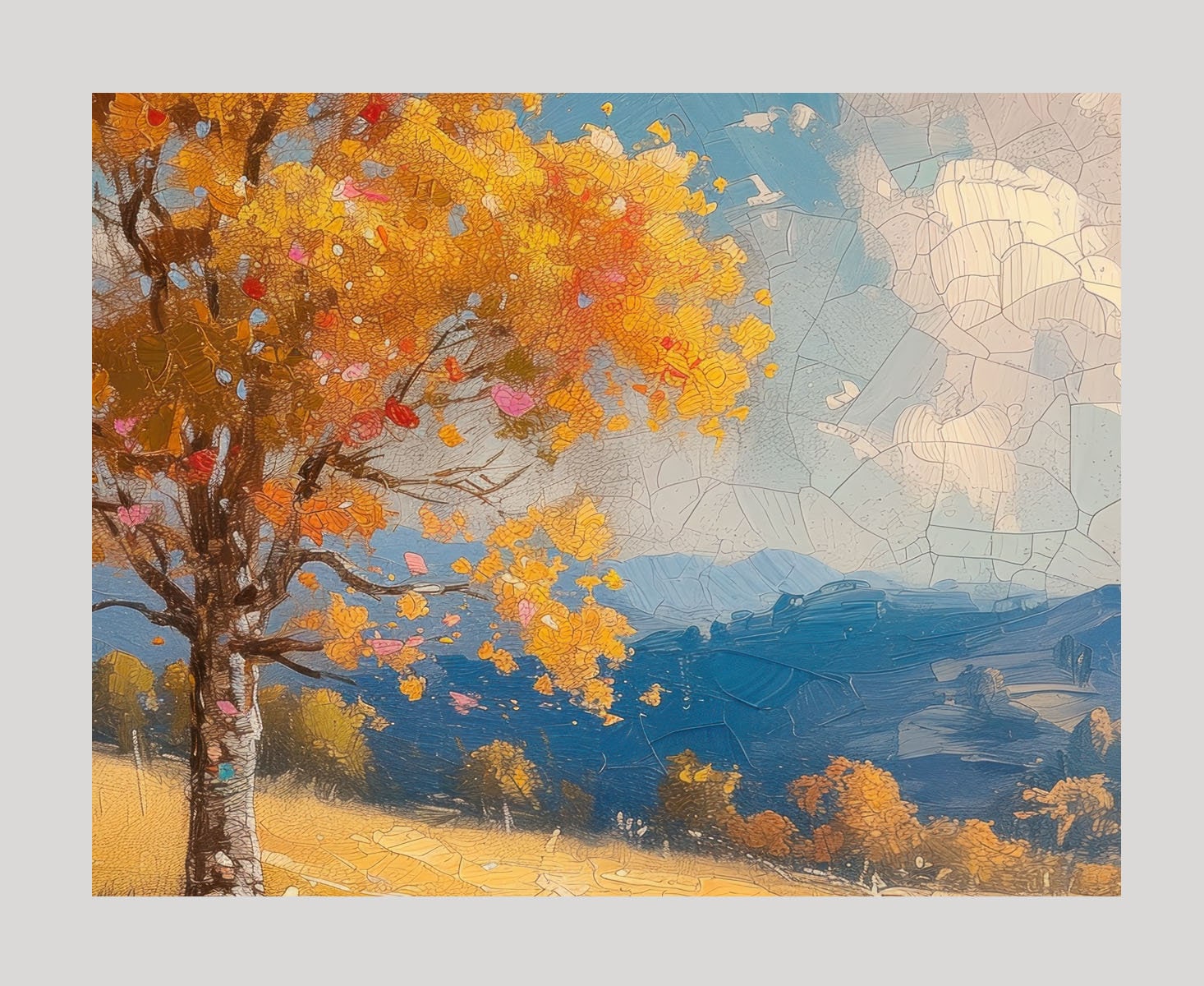 Digital Download, Landscape Wall Art, Nature Art, Fall and Spring Wall ...