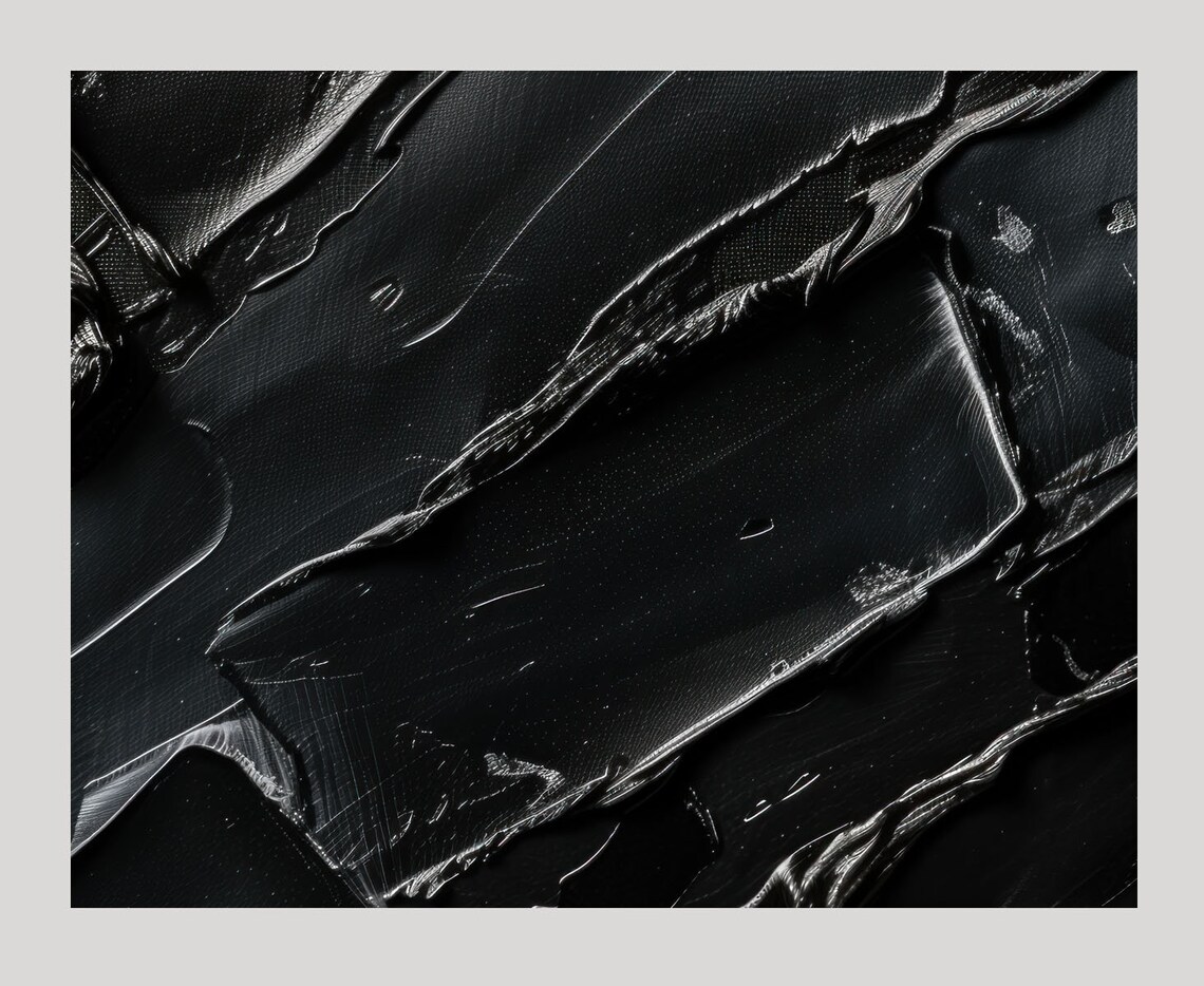 Abstract Black Texture Printable Wall Art, Black Living Room Wall Art ...