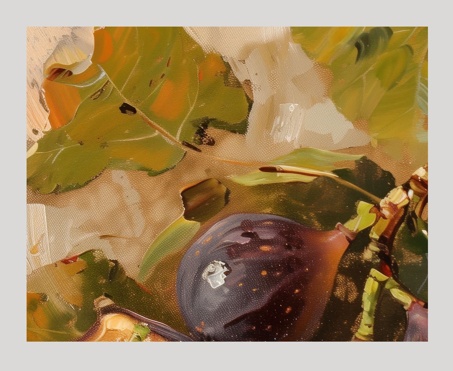 Vintage Beige Fig Wall Art, Fig Fruit Art, Printable Kitchen Art ...